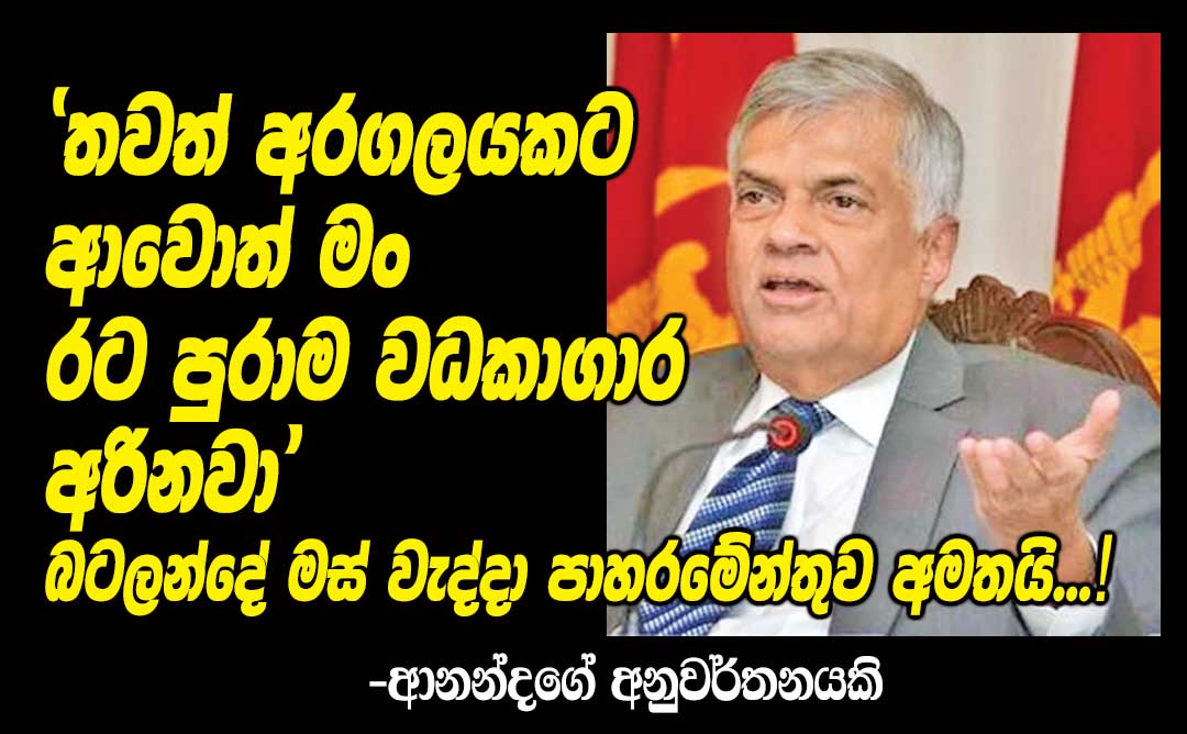 LEN - www.lankaenews.com | If there is another struggle, I will open ...